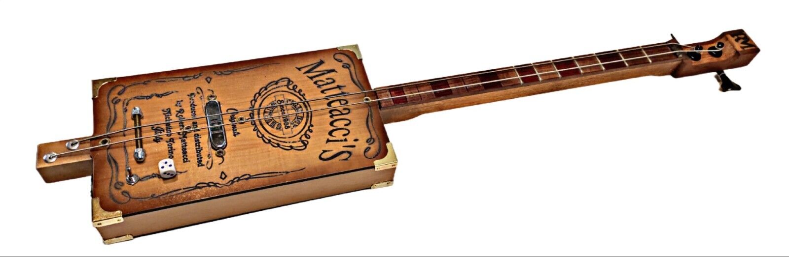 Matteacci's Ibrid Bass 2sp Special cigar box Guitar – Matteacci's Cigar ...